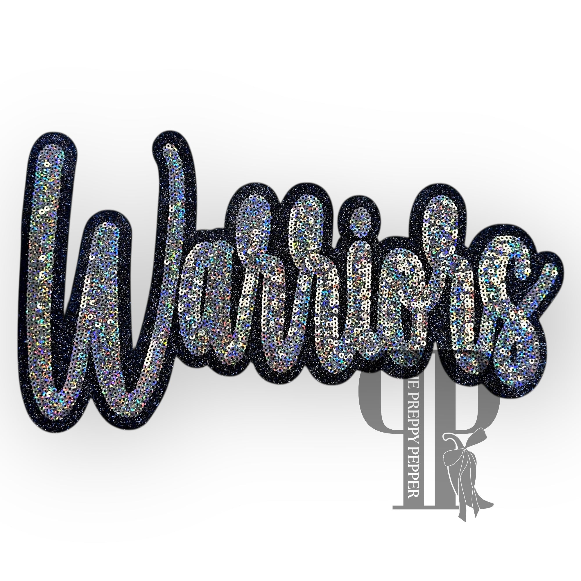 Large Apparel Sequin & Glitter Warriors Patch – The Preppy Pepper