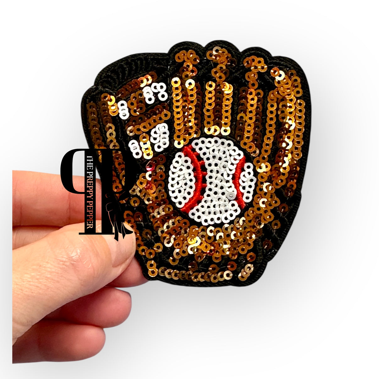 Sequin baseball glove patch – The Preppy Pepper