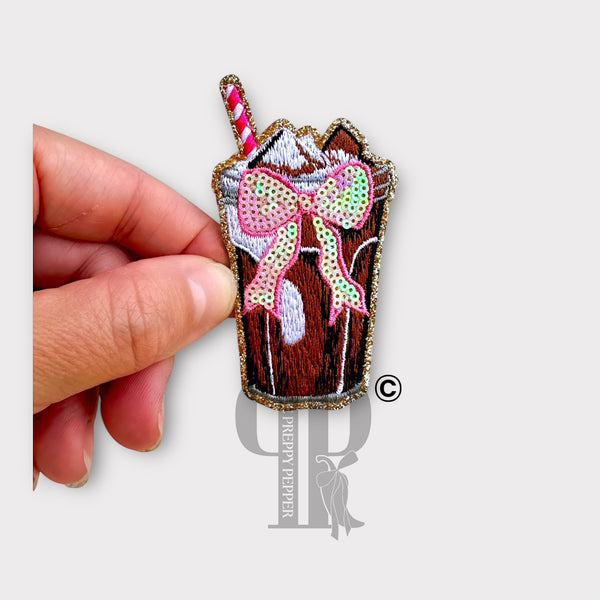 Sequin & Glitter Iced Coffee Patch©️ – The Preppy Pepper